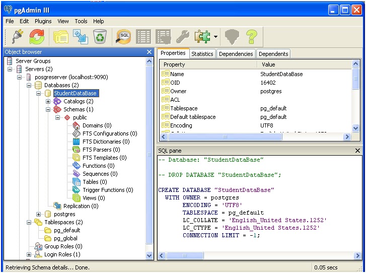 PostGre Admin 3 : Managing Database -Tutorial Savvy