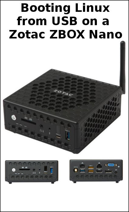 Booting Linux From Usb On A Zotac Zbox Nano Pinterest Unix Samurai