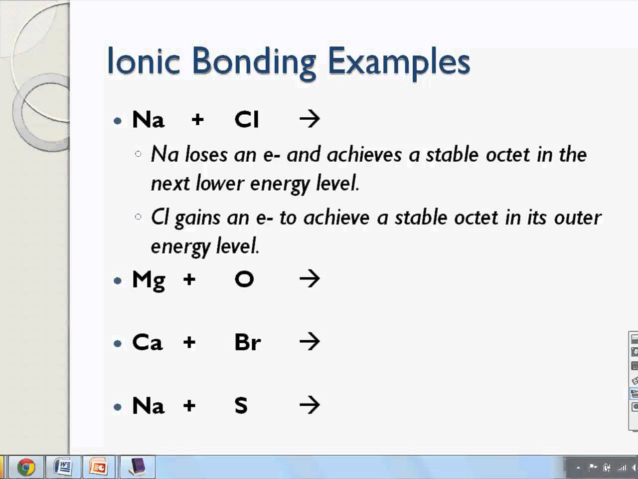 How To Cimplete Ionic Bonding Worksheet / Lynn, Mr. / AP Review 1st ...