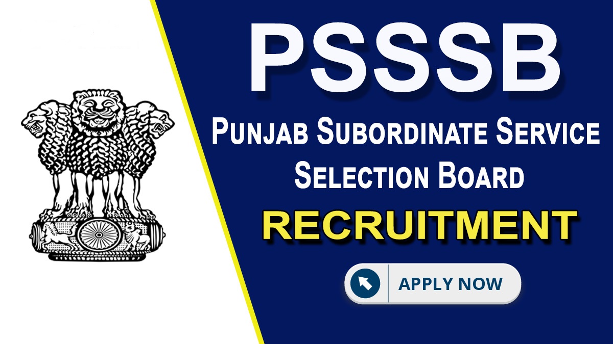 Punjab SSSB Recruitment 2021 For Draftsman & Vet Inspector