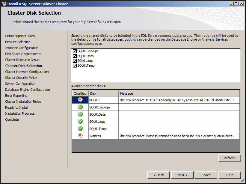 Installing SQL Server 2008 R2 on a Failover Cluster using Server 2008 ...