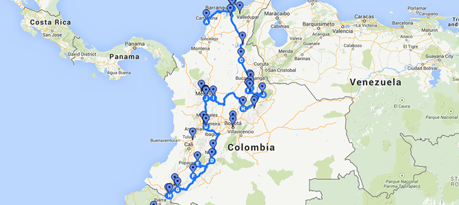 Colombia Route