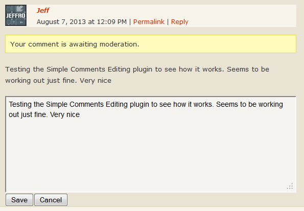 Plugin Review – Simple Comment Editing – WordPress Tavern