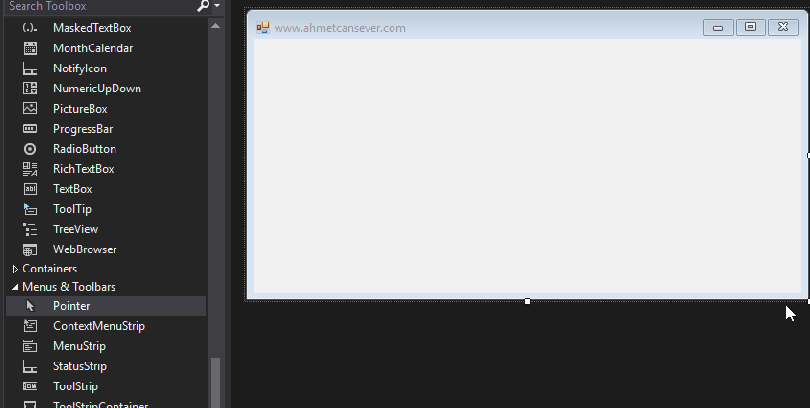 C# MenuStrip Kullanımı – Web Tasarım & Programlama