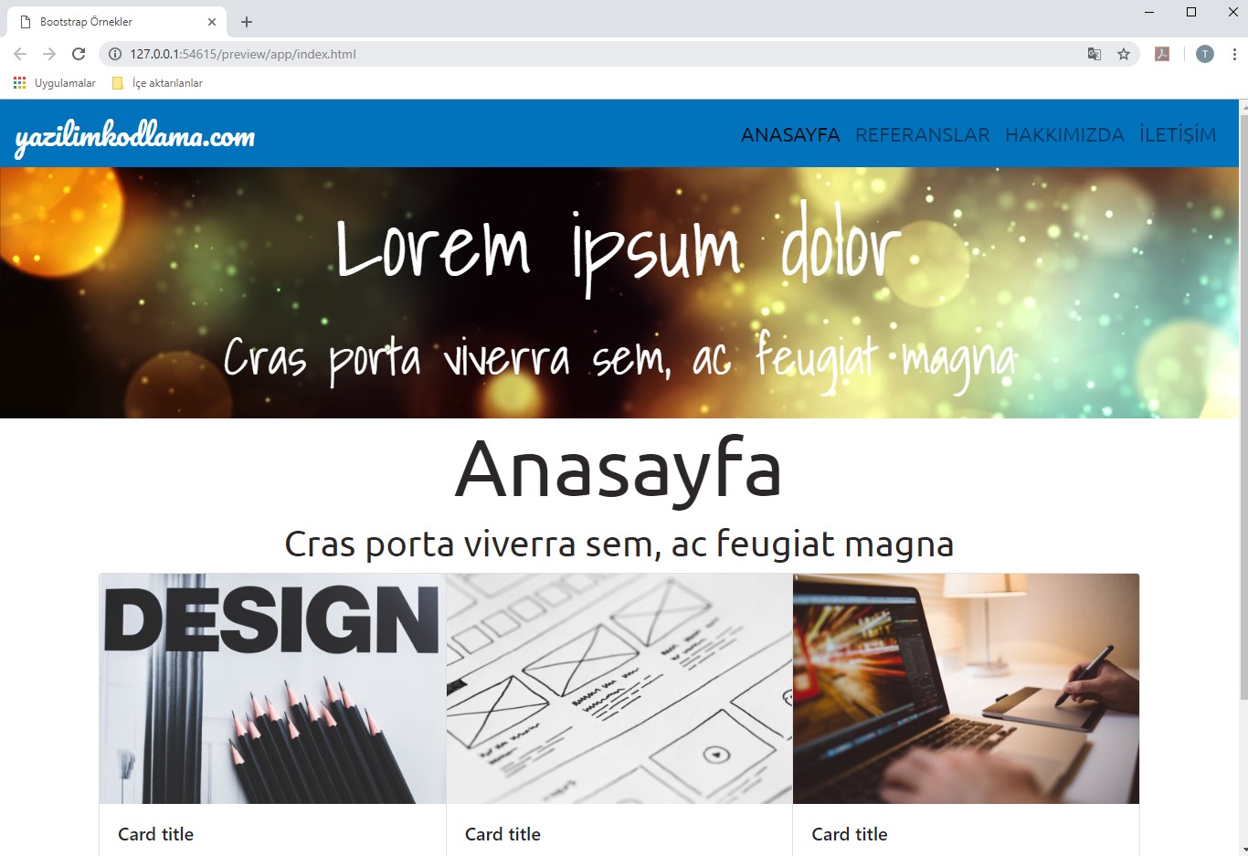 Bootstrap Site Tasarım Örnekleri 3 Web Tasarım And Programlama