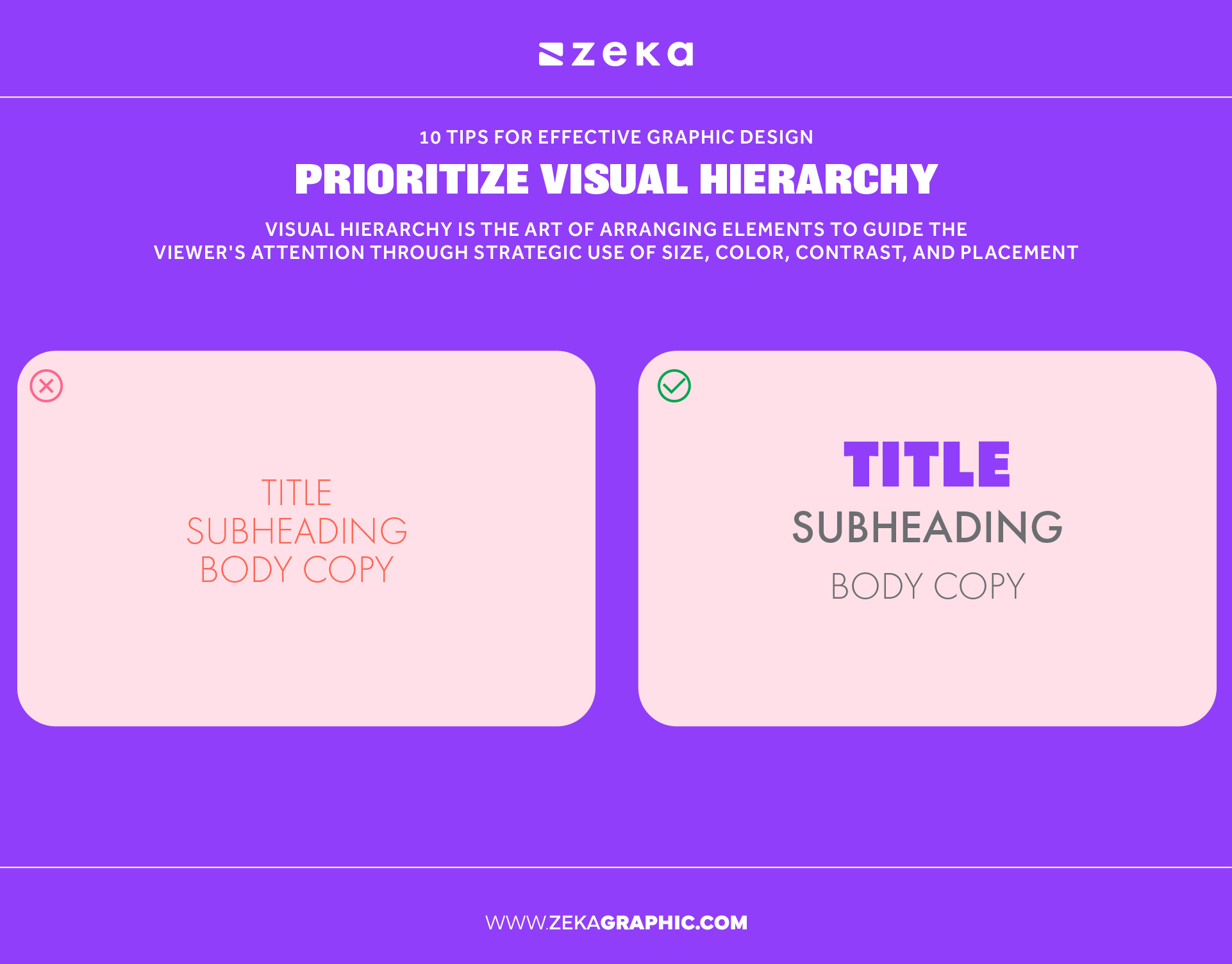 10 Tips for Effective Graphic Design - Zeka Design