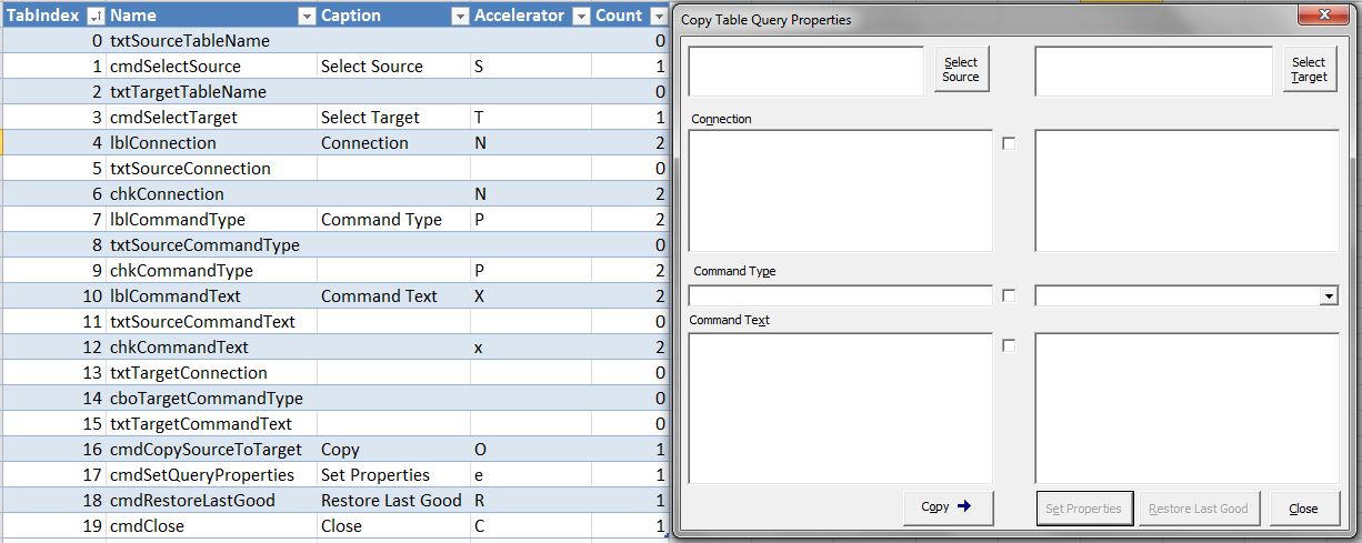Listing UserForm Accelerator Keys - yoursumbuddy
