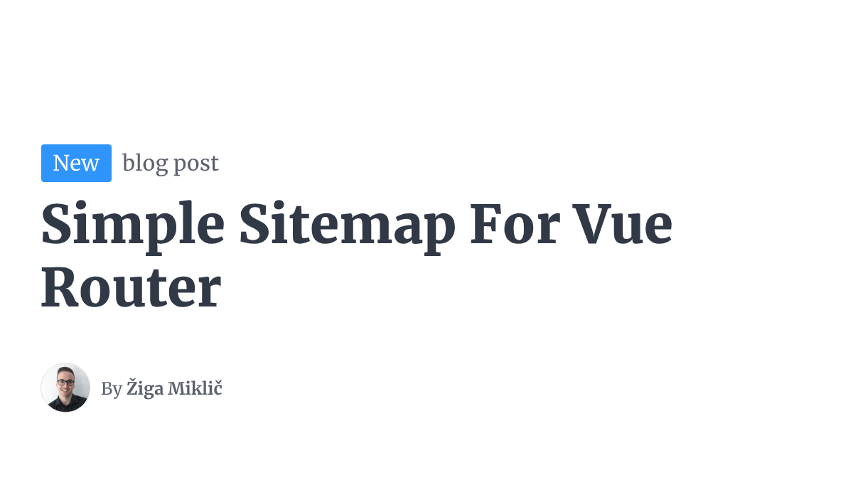 Simple Sitemap For Vue Router